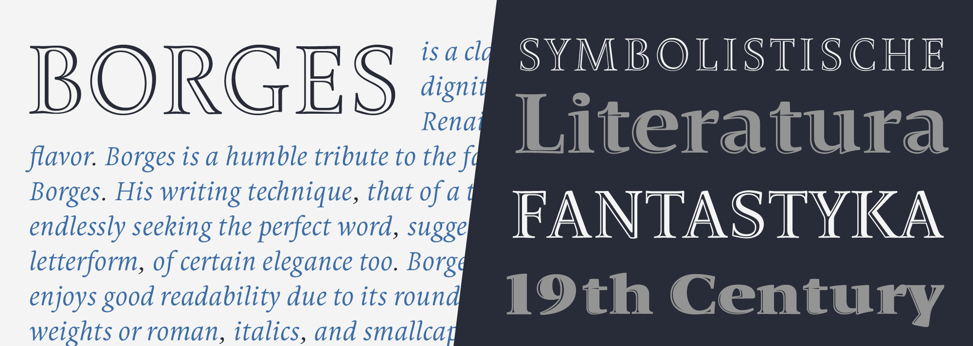 PampaType Font Foundry | Borges Open