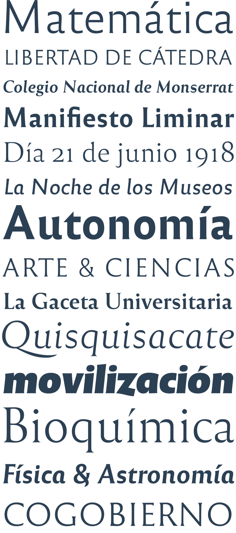 PampaType Font Foundry | Reforma. Una nueva voz para una institución de ...