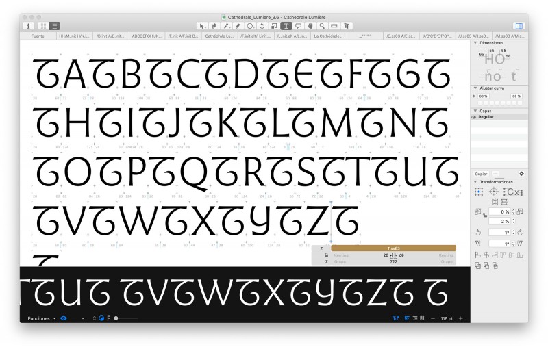 PampaType Font Foundry | The design of a new typeface for an ancient ...